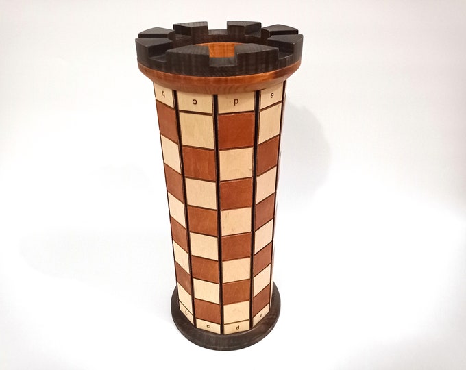 Handmade Wooden Chess Set in the Form of a Rook. Chess Tower. - Etsy