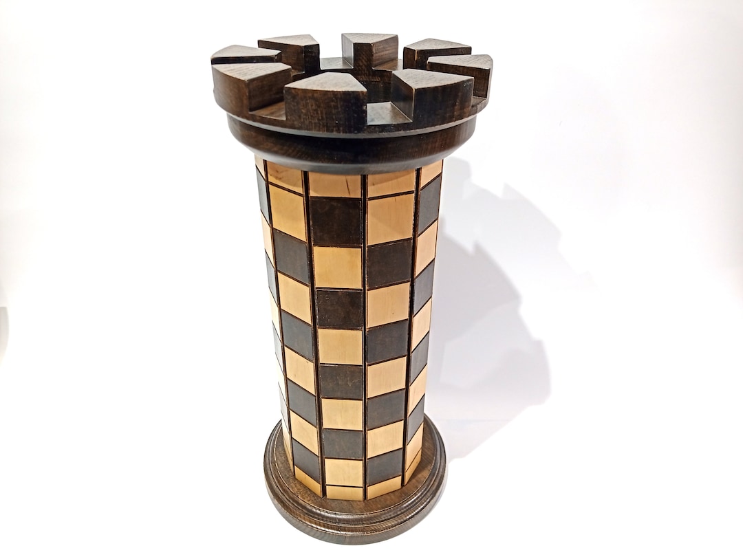 Perfect Gift for (him) Any Chess Lover - Big Rook Tower Chess Set ...
