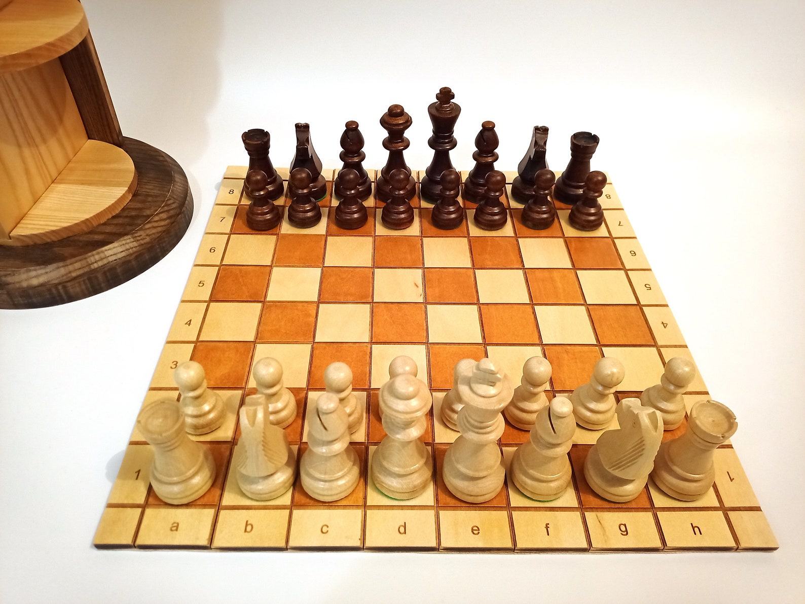 Handmade Wooden Chess Set in the Form of a Rook. Chess Tower. - Etsy
