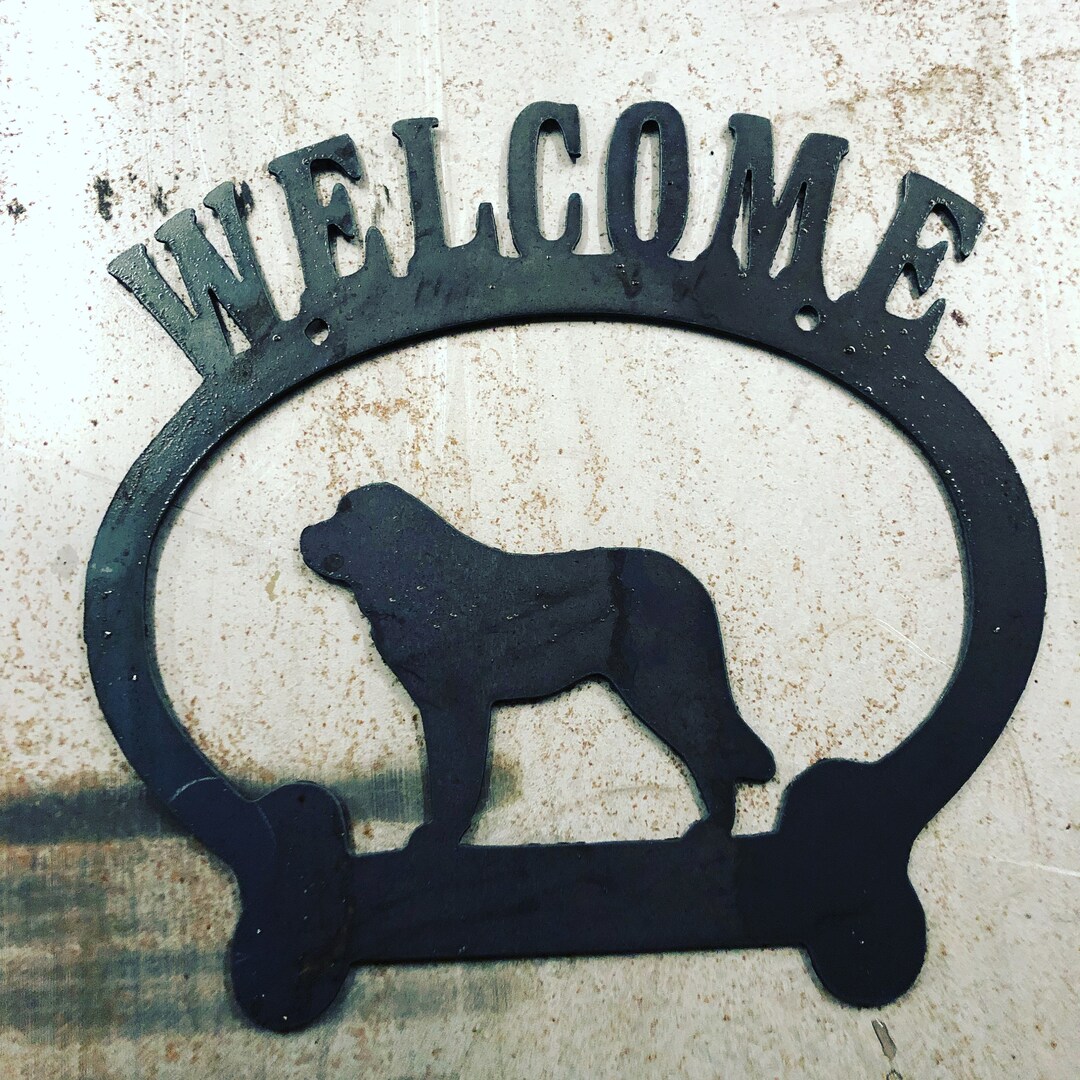 Saint Bernard Welcome Sign - Etsy