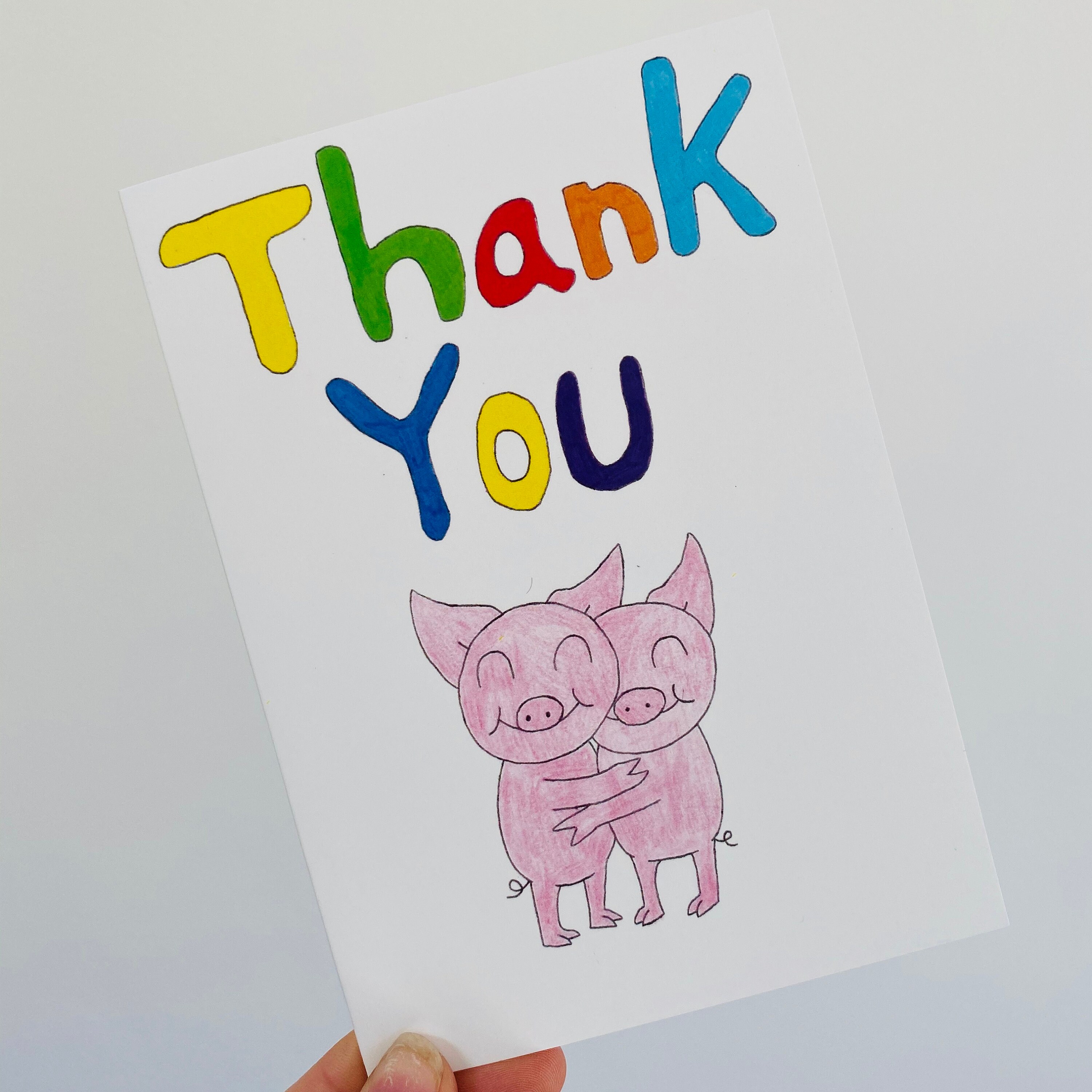Pig Get Well Soon Card - Etsy