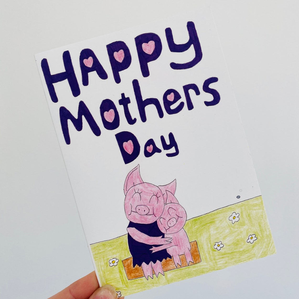 Pig Get Well Soon Card - Etsy