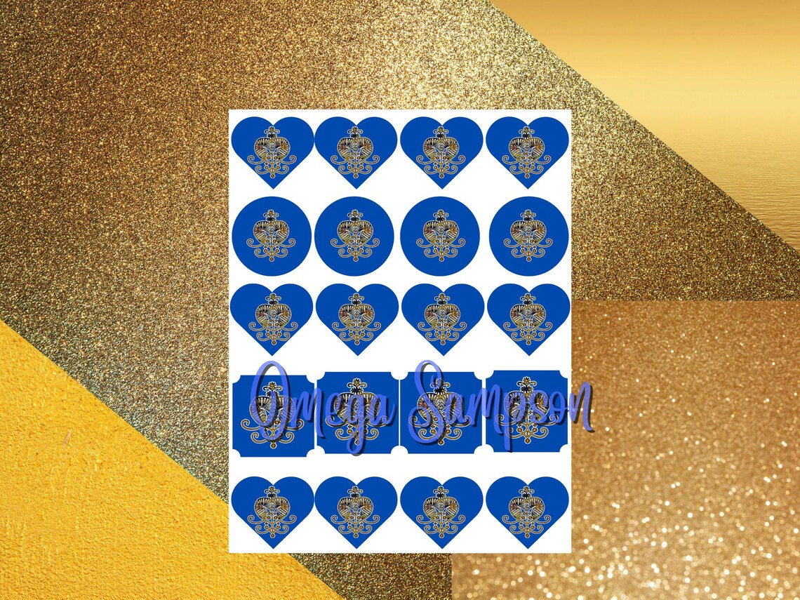 Oshun Veve Sigil Printable Digital Downloadable Stickers Scrap - Etsy