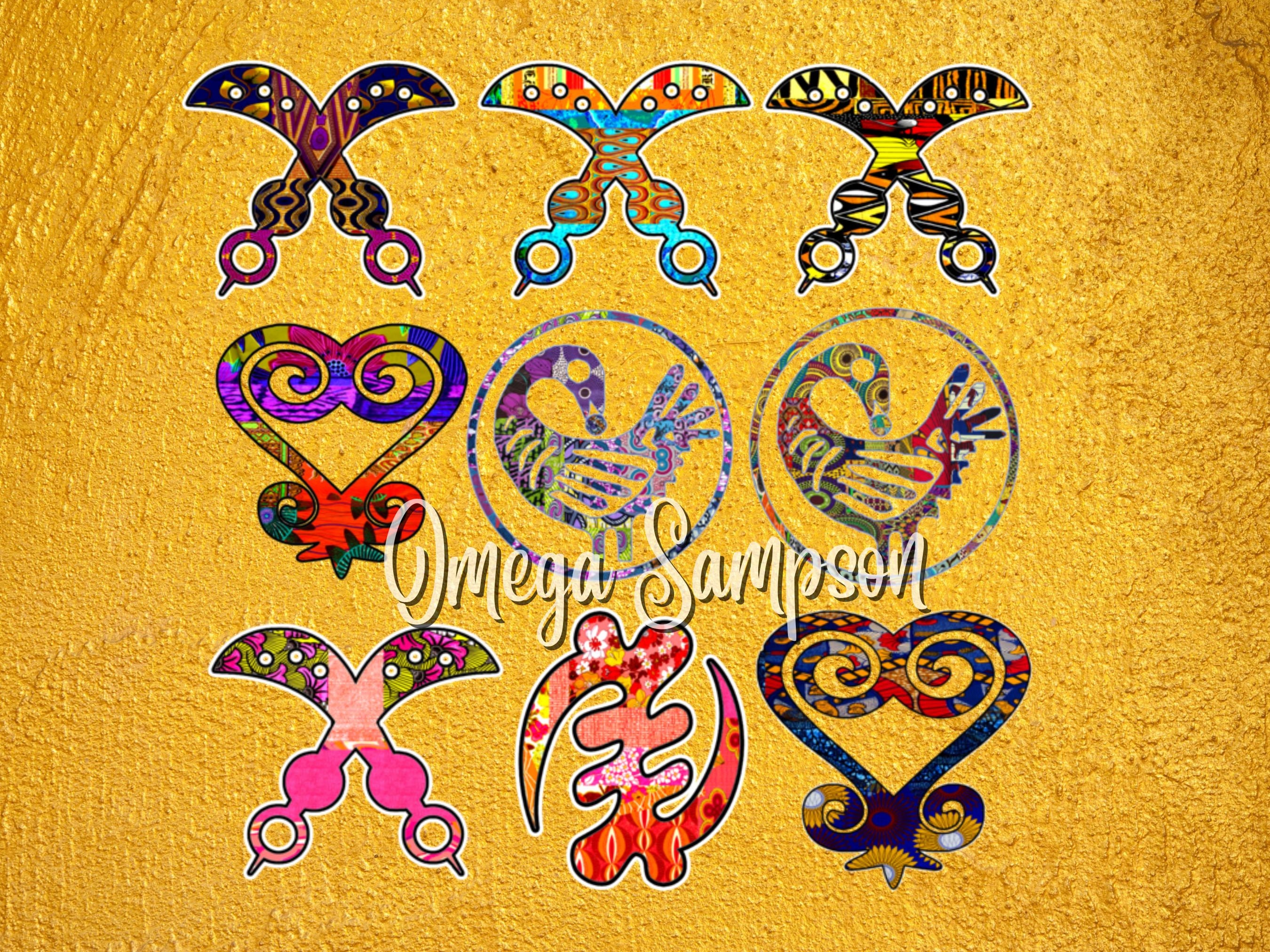 Afrocentric Adinkra Symbol Icon Set User Interface UI Graphics - Etsy