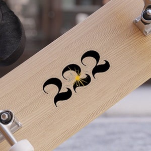 Angel Numbers 222 Transparent Sticker, Die-cut Vinyl, Waterproof, Fade ...