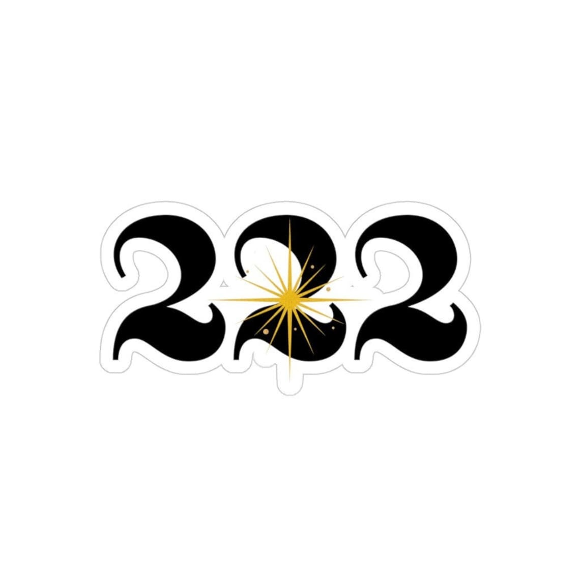 Angel Numbers 222 Transparent Sticker, Die-cut Vinyl, Waterproof, Fade ...