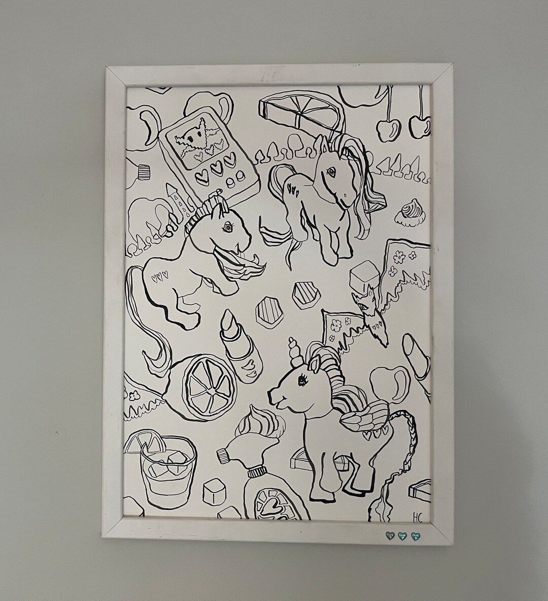 My Little Pony (ink Drawing) - Etsy