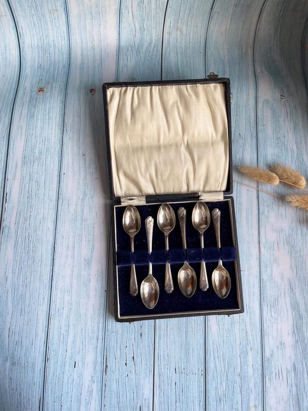 Boxed Set of Six 1933 Sheffield Hallmark Walker and Hall Silver Golf ...