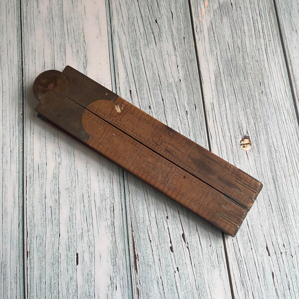 Wooden Measuring Folding Rule - Etsy UK Wooden Measuring Folding Rule - Etsy UK
