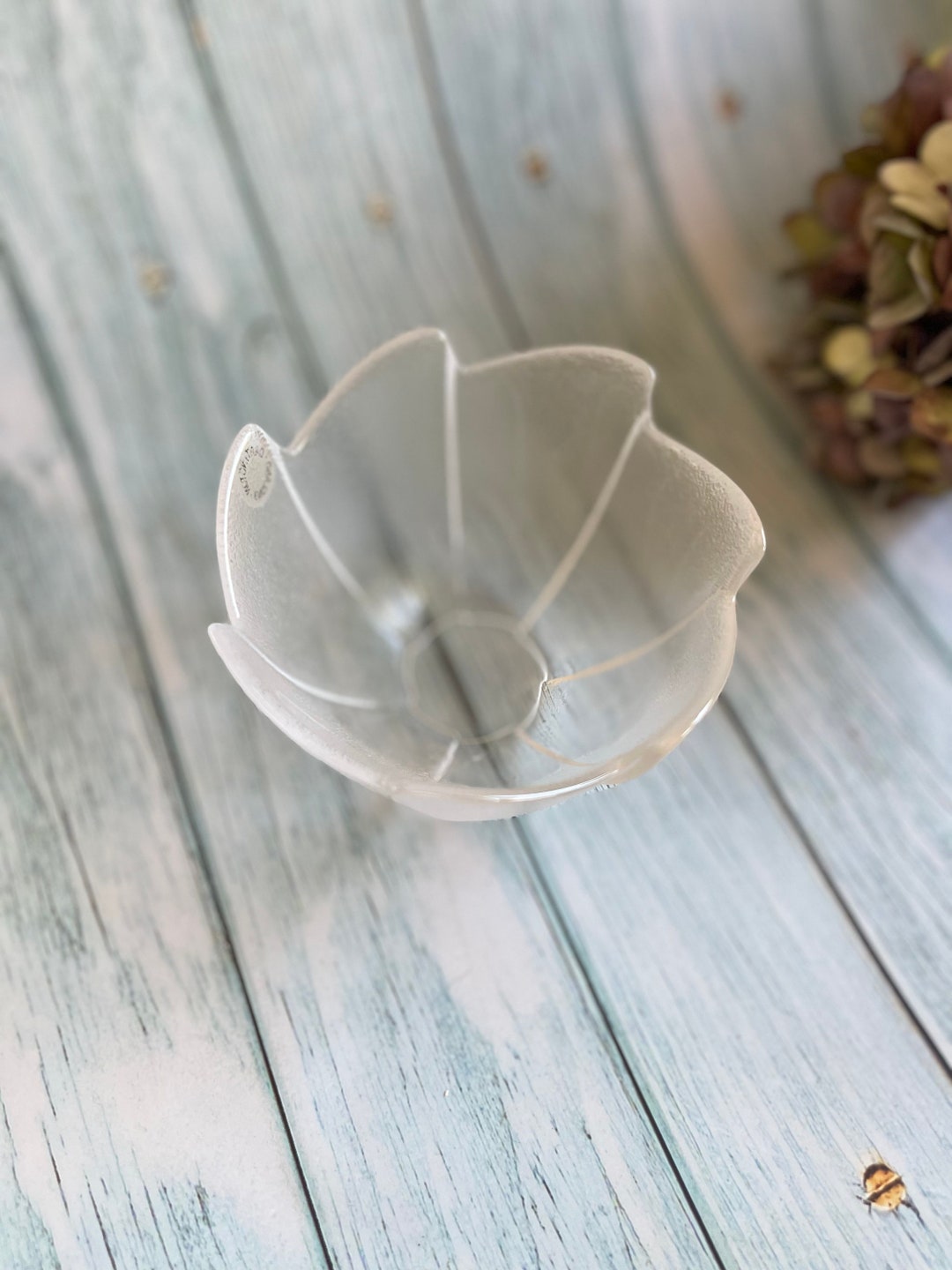 Darlington Crystal Flower Dish - Etsy