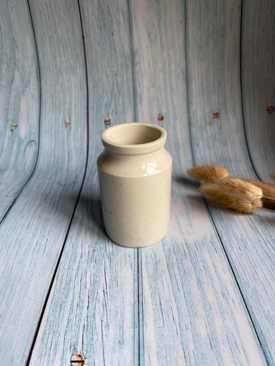 Vintage French Ironstone Mustard Pot / Stoneware Rustic Storage Jar - Etsy