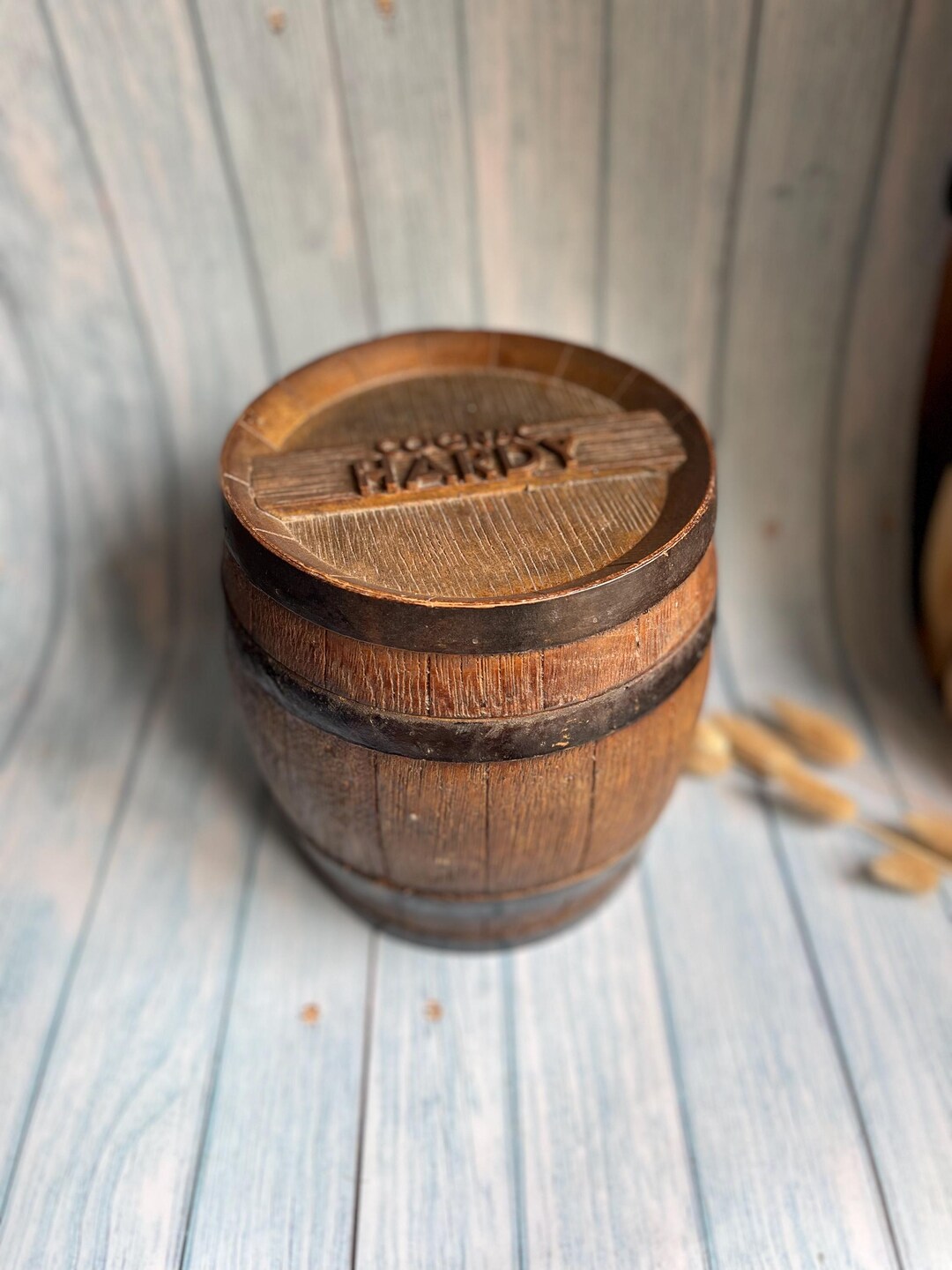 1970s French Hardy’s Cognac Barrel Shape Wood Effect Ice Bucket - Etsy