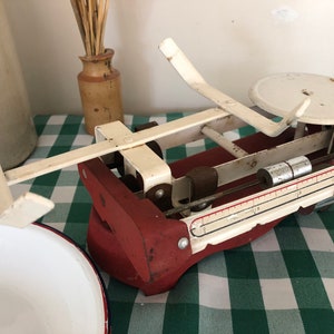 Mid-century Beam Balance Kitchen Weighing Scales With Enamel Dish - Etsy