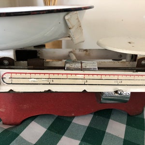 Mid-century Beam Balance Kitchen Weighing Scales With Enamel Dish - Etsy