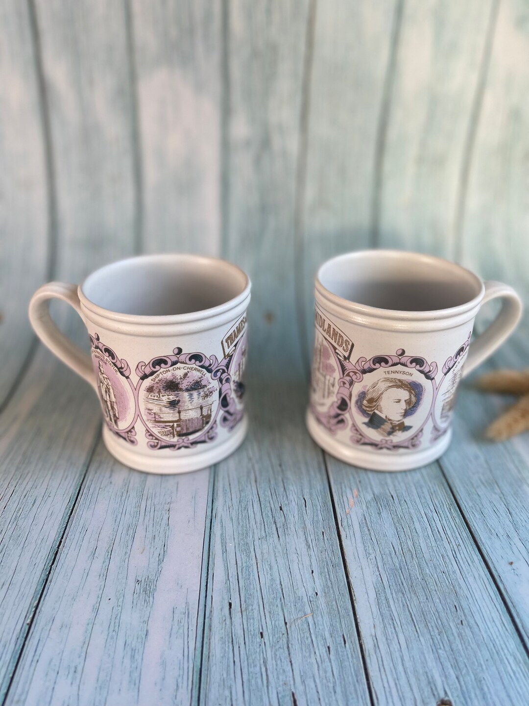 Denby Great British Landmarks Mugs - East Midlands and Thames and ...