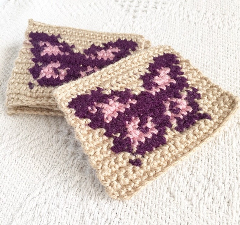 Crochet PATTERN Flutter-by Butterfly Coasters, Crochet Coaster Pattern ...