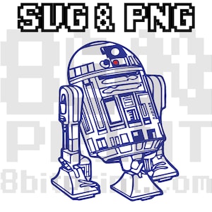 R2D2 SVG and PNG - Etsy