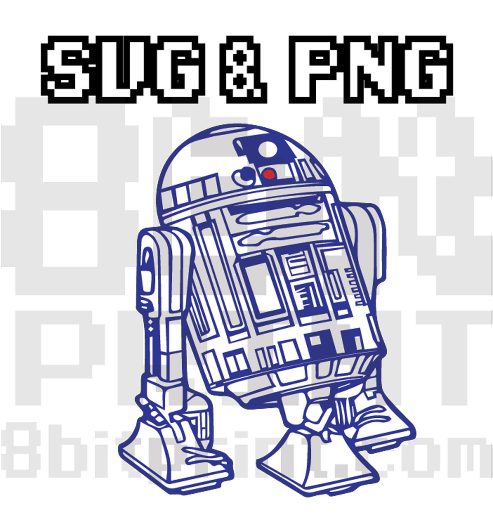 R2D2 SVG and PNG - Etsy