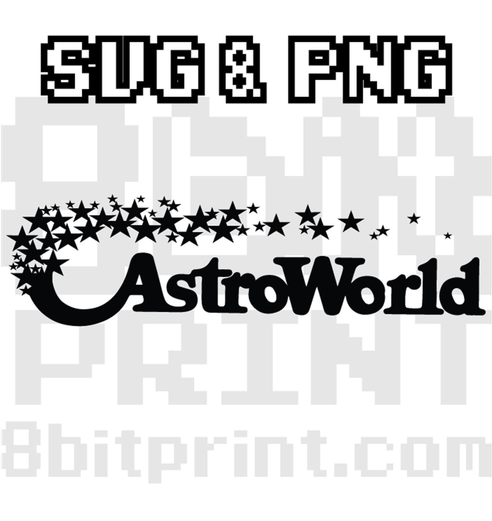 Astroworld Logo SVG and PNG - Etsy