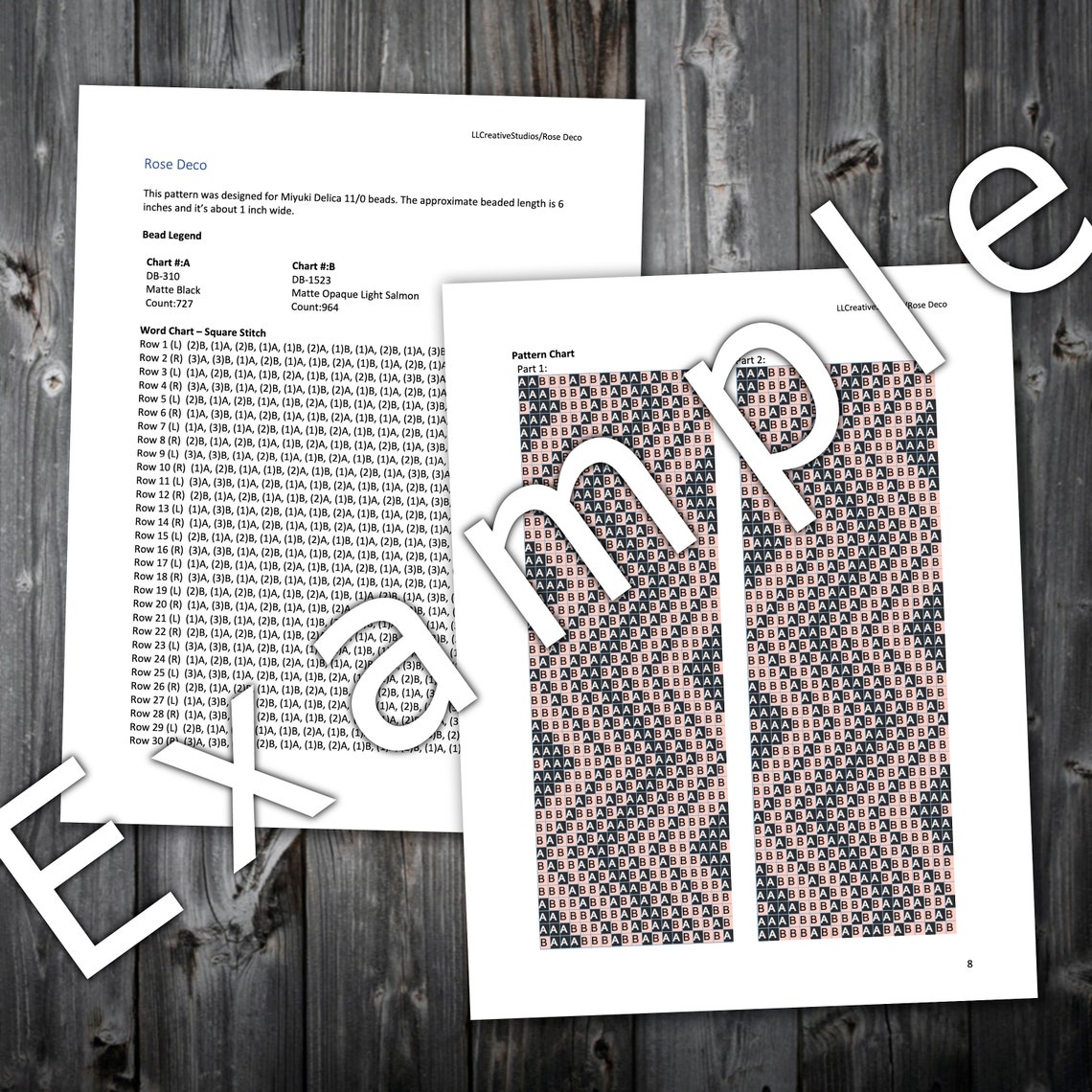 Even Count Peyote Miyuki Delica Bracelet Beading Pattern - Hibiscus - Etsy