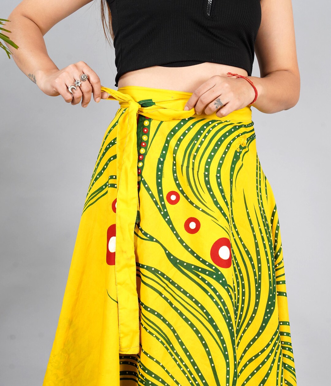 Handmade Reversible Sari Silk Wrap Skirt: Bohemian Hippie Style - Etsy