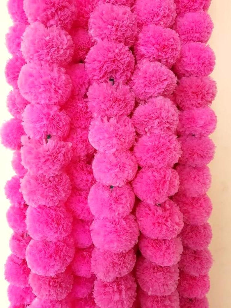 50 Pcs SALE ON Indian Christmas Artificial Decorative Marigold Flower ...