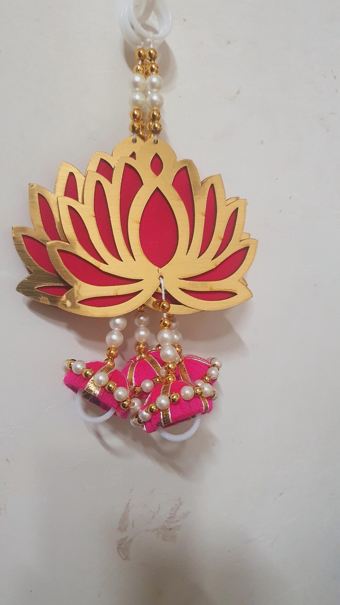 Lotus Flower Hanging: Indian Diwali Decor, Pooja Mandir, Wedding ...