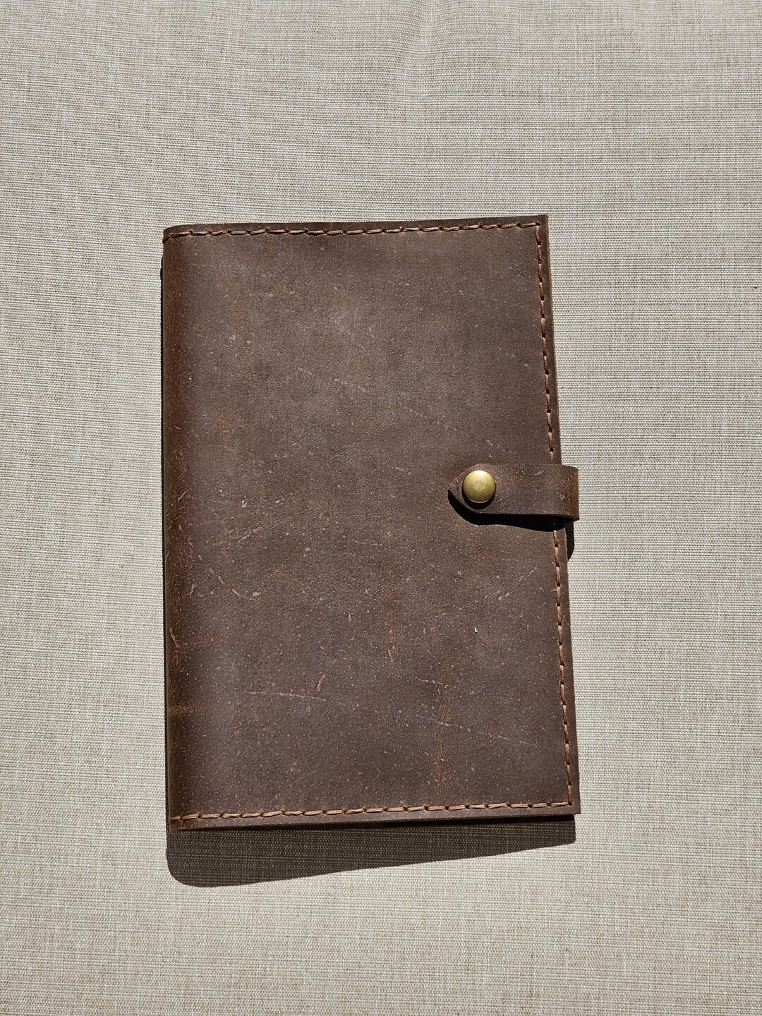 Leather Journal Cover A5, Refillable Journal Cover, Rustic Notebook ...