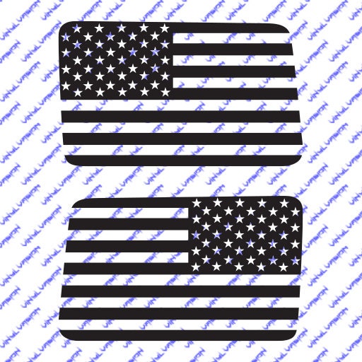 2x American Flag Side USA Window Decal for 2011-2017 Jeep Wrangler JL ...