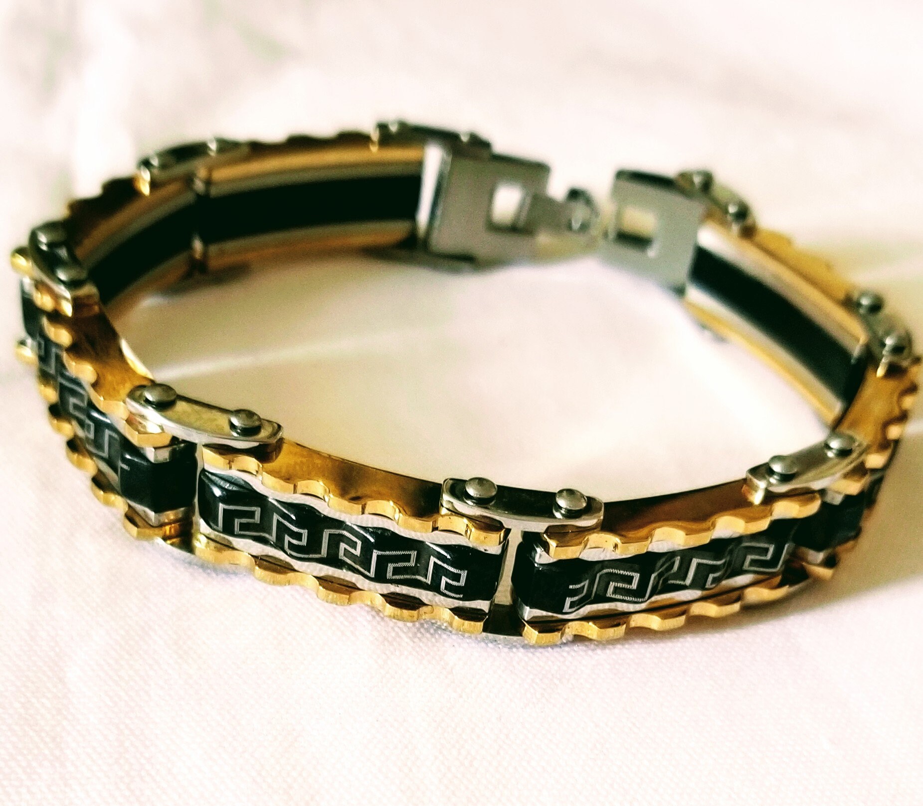 Men's Bike Chain Link Bracelet - Etsy Sweden