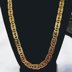 Link Cross Chain and Bracelet - Etsy