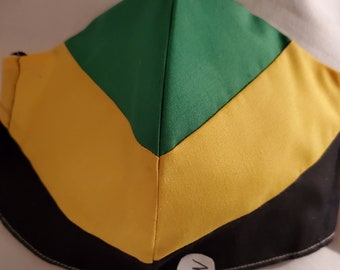 Jamaica Flag Face Mask W/ Interior Filter Pocket Reusable Cotton ...
