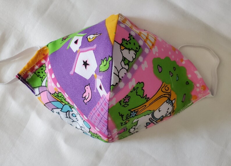 Cartoon Characters Face Mask - Etsy