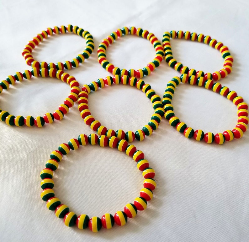 Stretchable Reggae Bracelet - Etsy