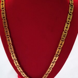 Link Cross Chain and Bracelet - Etsy