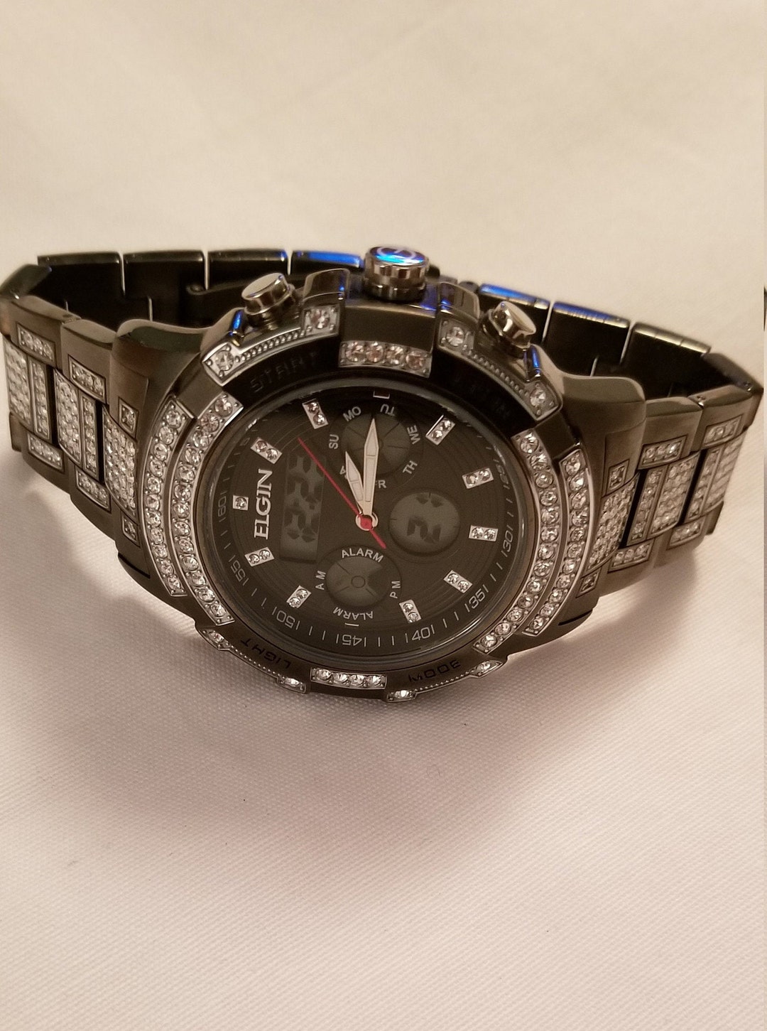 Men's Gunmetal Wrist Watch - Etsy