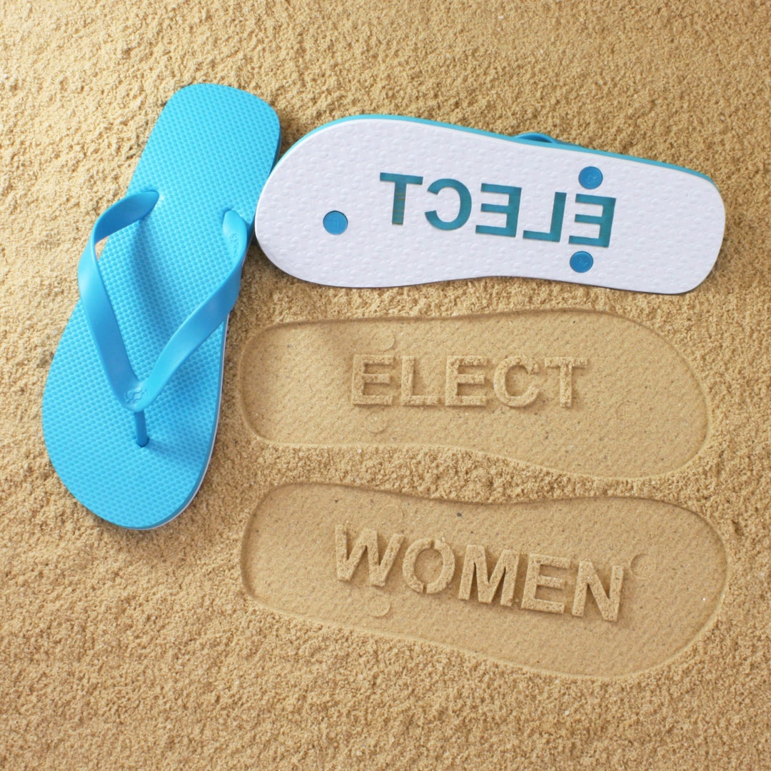 Elect Women Flip Flops With Sand Imprint Available in Over 60 Color ...