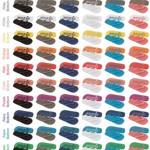 Design Your Own Flip Flops With Sand Imprint - Many Color Combinations ...