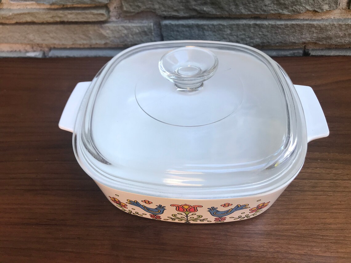Vintage 1975 Corningware 2qt Country Festival Casserole Dish - Etsy