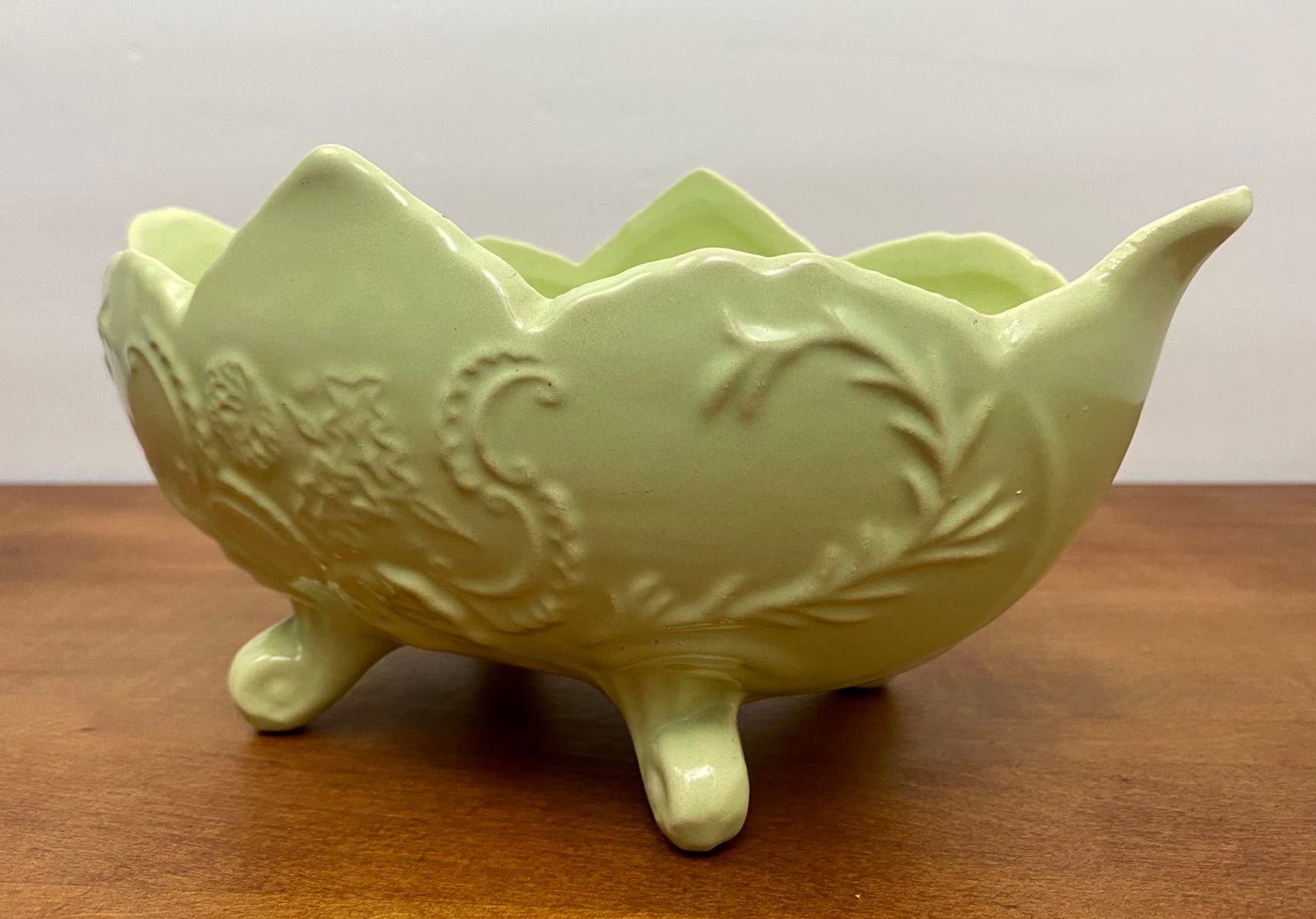 Vintage Cookson Pottery Light Mint Green Footed Planter - Etsy