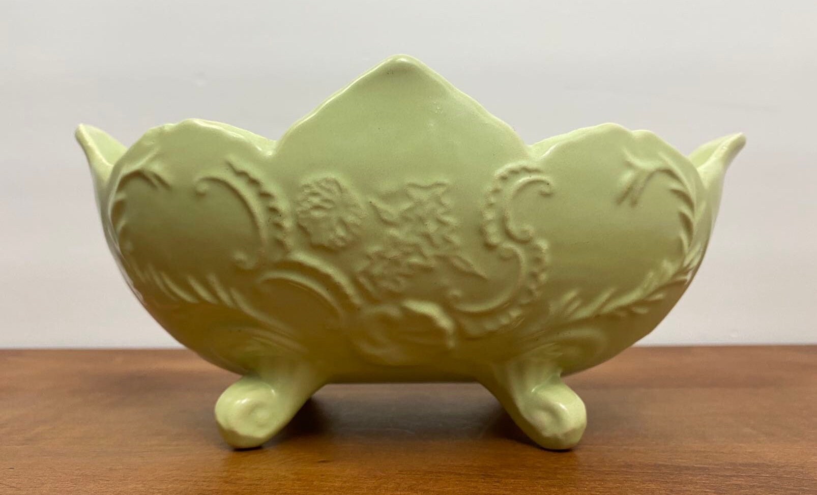Vintage Cookson Pottery Light Mint Green Footed Planter - Etsy