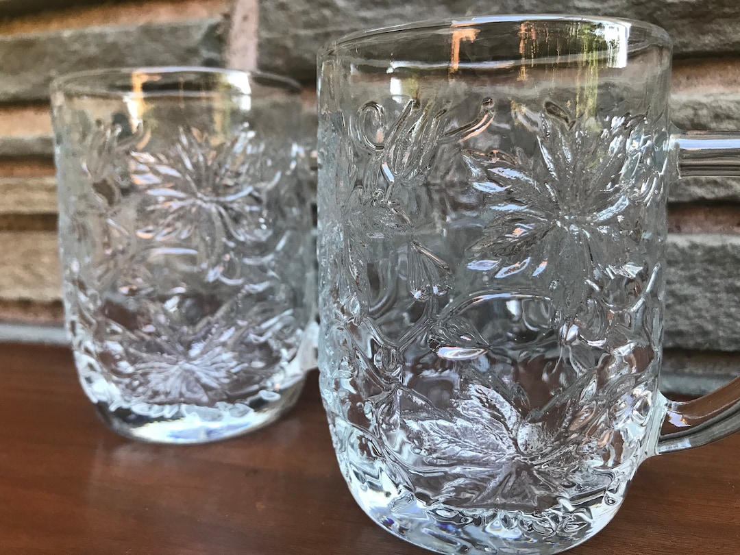 Vintage Princess House Crystal Fantasia Clear Pressed Glass Set of 2 ...