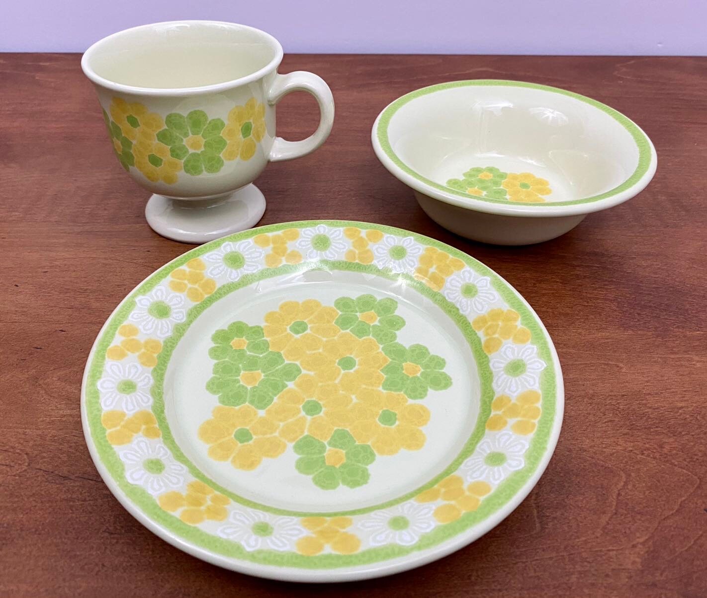 Retro 1970's Franciscan Picnic Pattern Earthenware Various Dinnerware ...