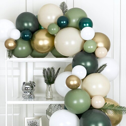 Dusty Rose Pink Blush & Sage Green Balloon Arch Garland Kit - Etsy