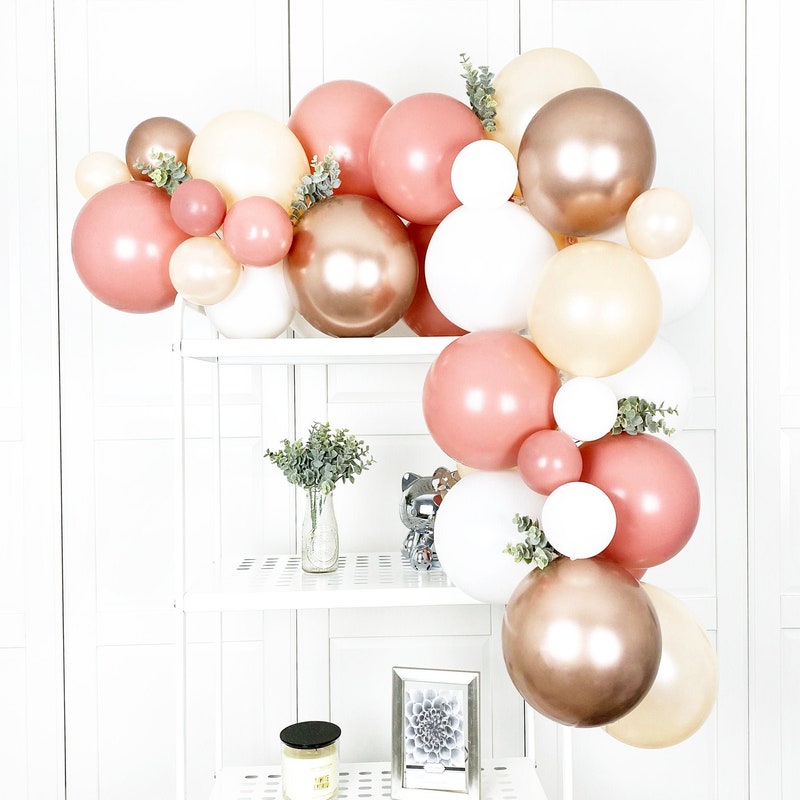 Dusty Pink Balloon Garland - Etsy