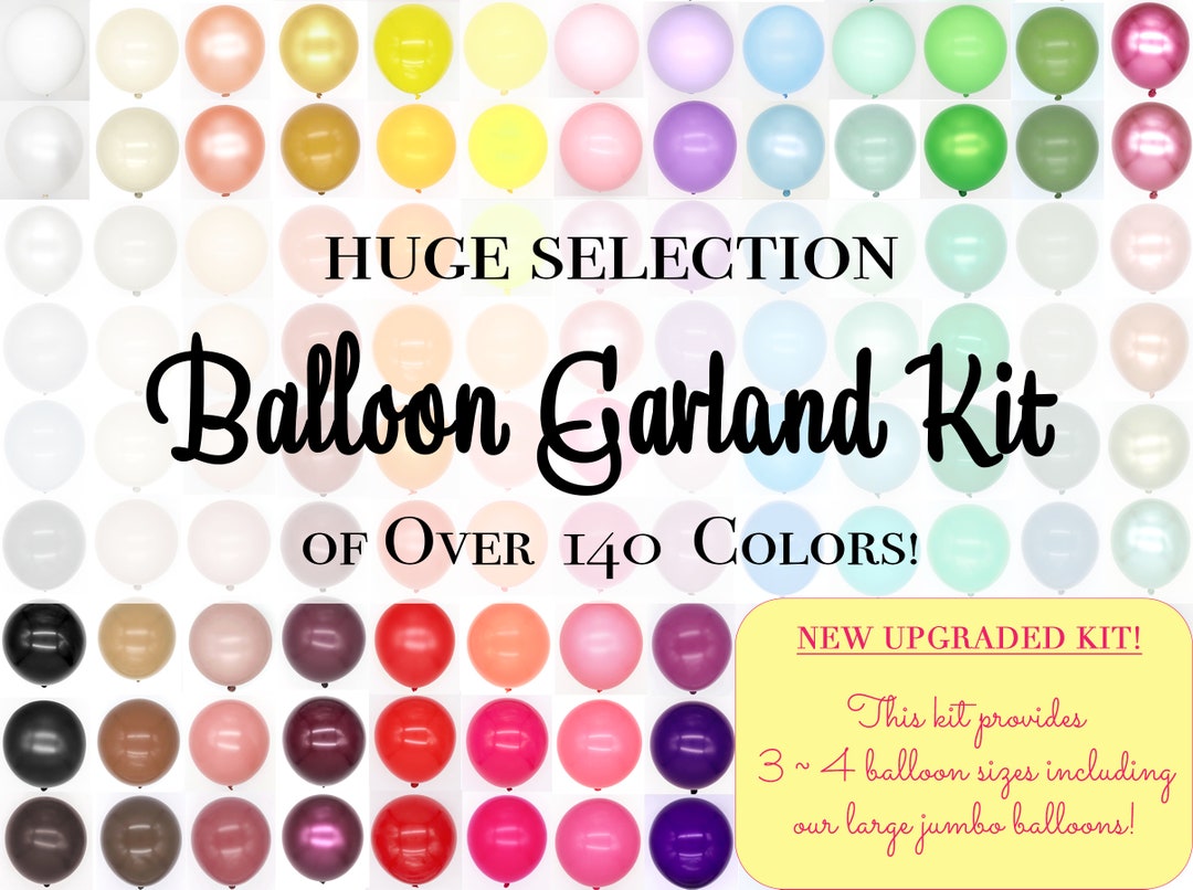 Custom Balloon Garland Kit, DIY Balloon Arch Strip W/hooks & Strip, 3 ...