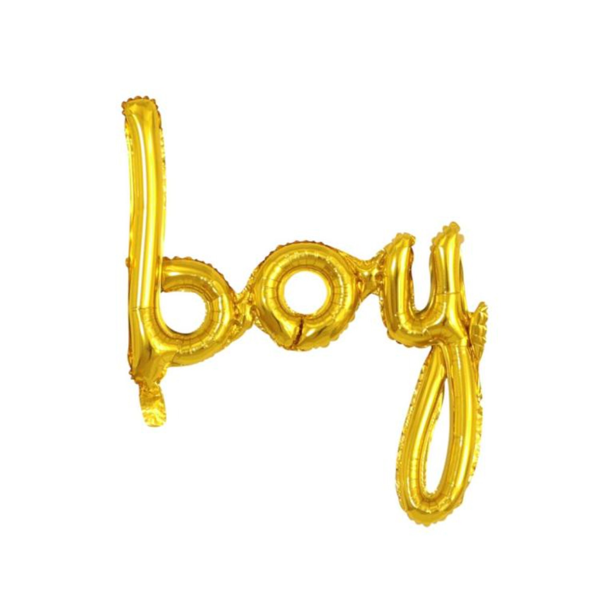 GIRL BOY Cursive Letter Balloon Banner Mylar Foil Script - Etsy