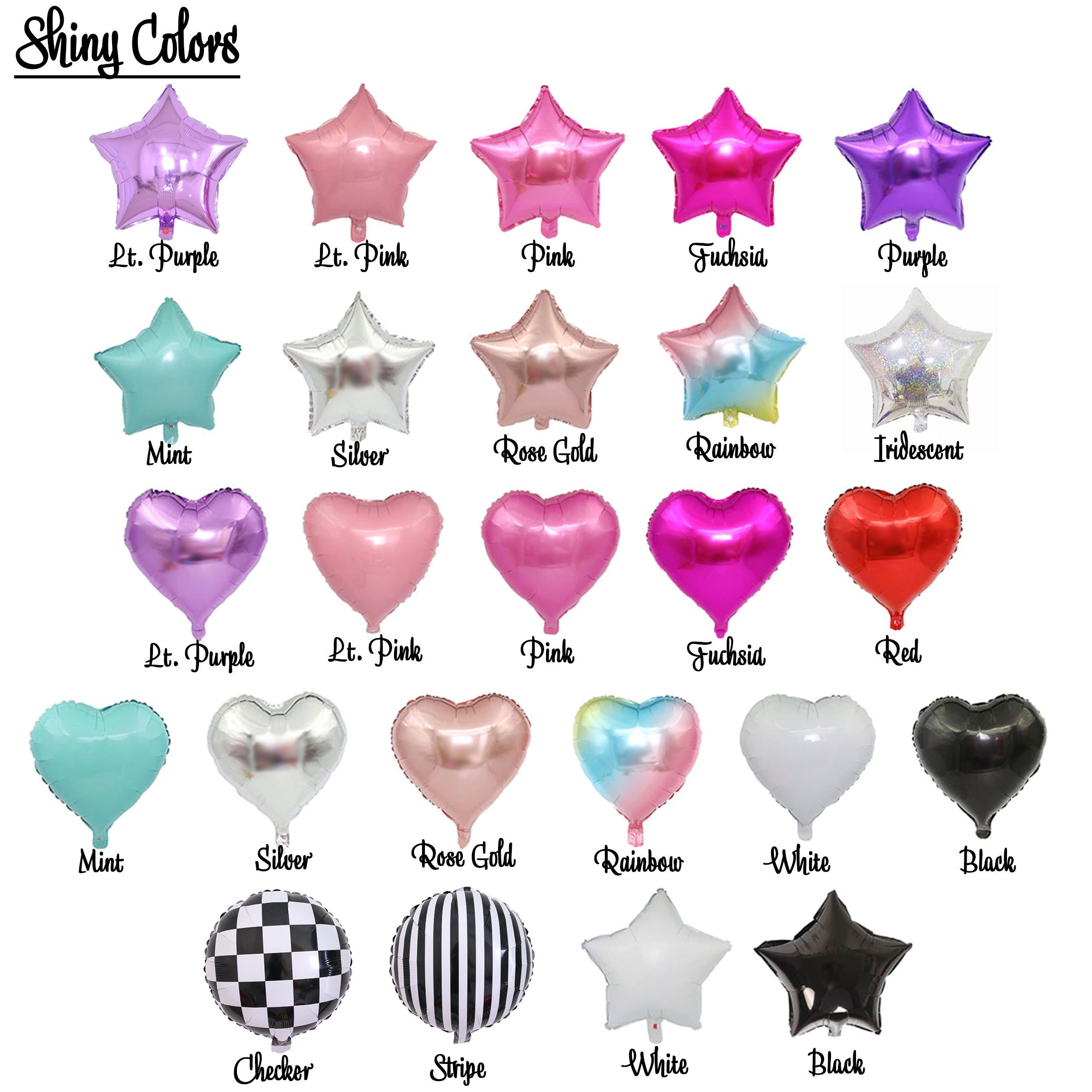 Custom Color Balloon Bouquet Arrangement. 18 Star | Etsy