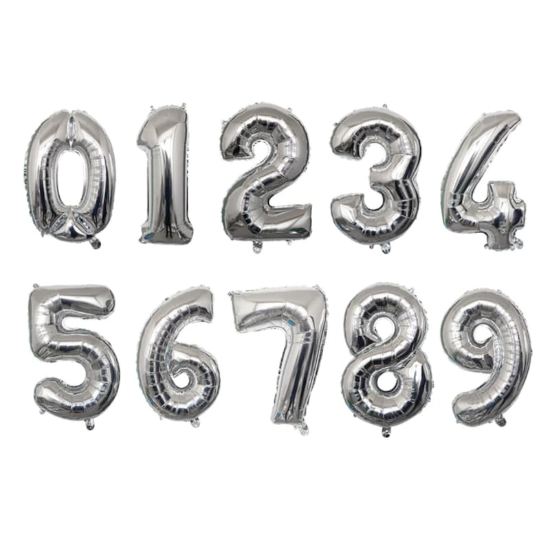 32" Big Number Balloons Birthday Balloon Number Foil - Etsy