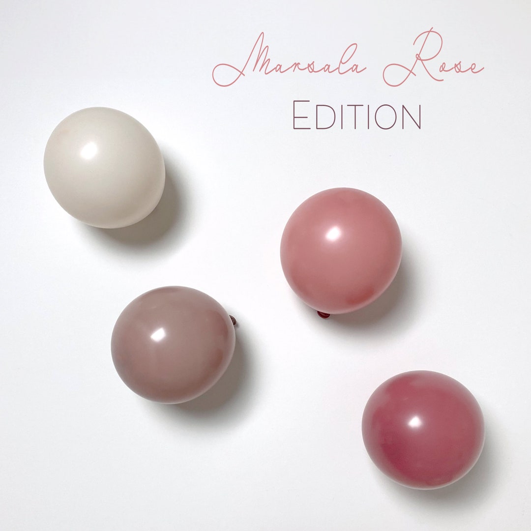 Marsala Rose Balloon Garland Arch Kit. Muted Neutral Pastel Mix. Cream ...